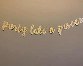 Party Like a Gemini Banner Gemini Season Birthday Adult | Etsy