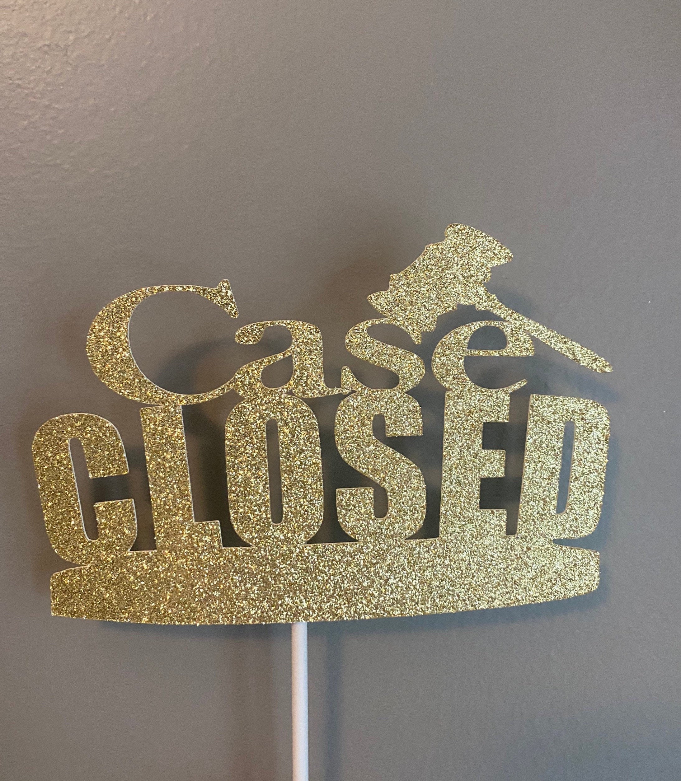 Case Closed Cake Topper, Case Closed, Law School Graduation, Law School ...