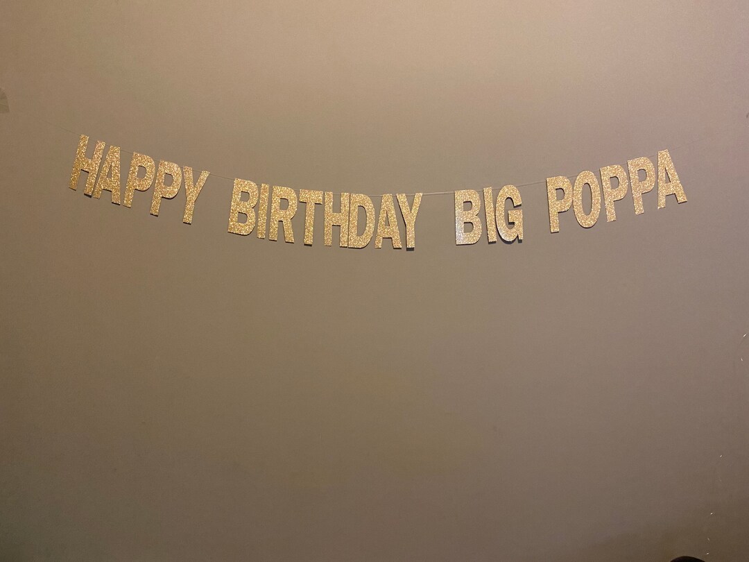 Happy Birthday Big Poppa, Hip Hop Party Decor, Big Poppa, Happy Birthday Big Poppa Banner, 90s ...