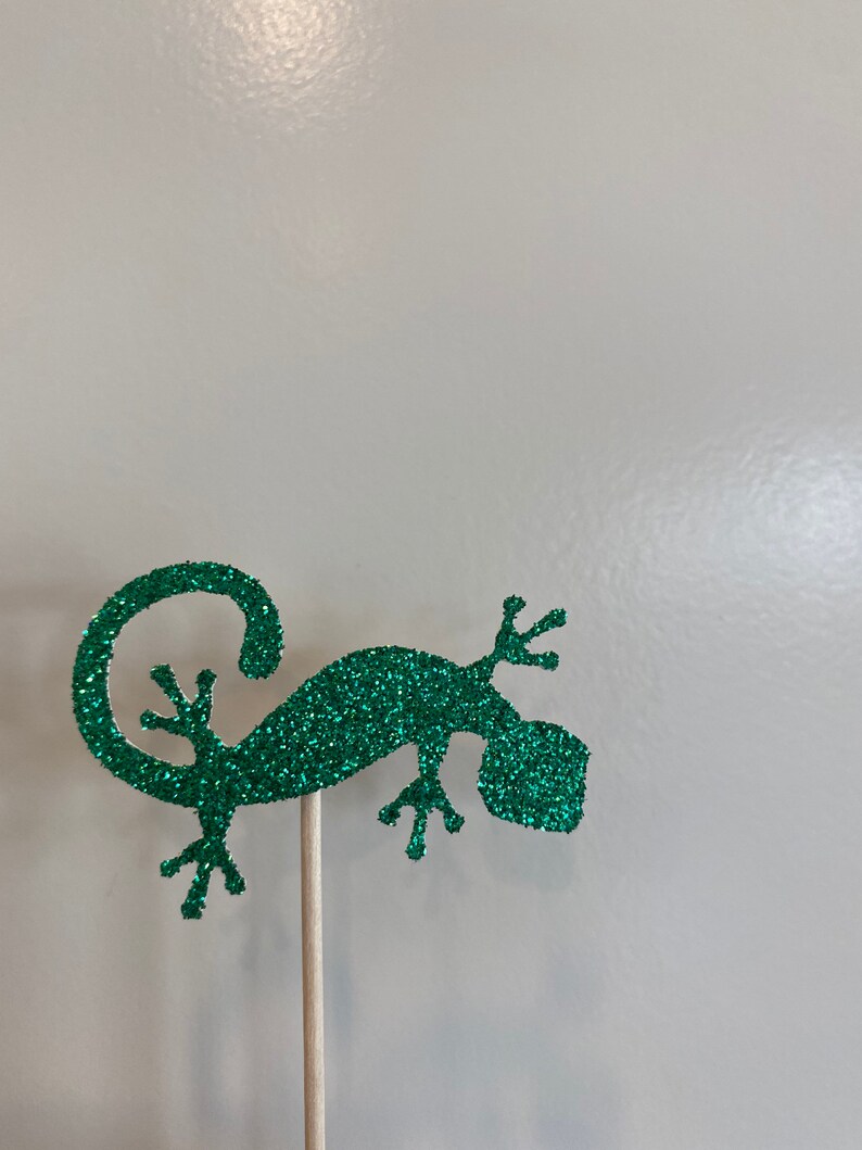 Lizard Cupcake Toppers Reptile Themed Birthday Decorations - Etsy