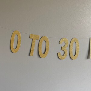0 to 30 Real Quick Banner, Birthday Banner, 0 to 100 Real Quick, the ...