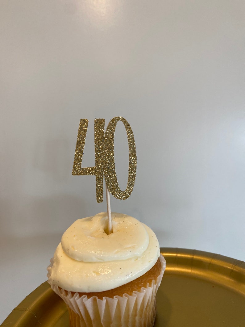 40 Cupcakes 40th Birthday Cupcakes 40 Bday Cupcakes Custom - Etsy