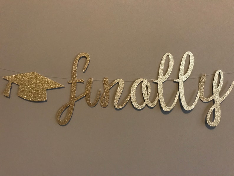 Finally Done Graduation Banner Graduation Decorations Grad - Etsy