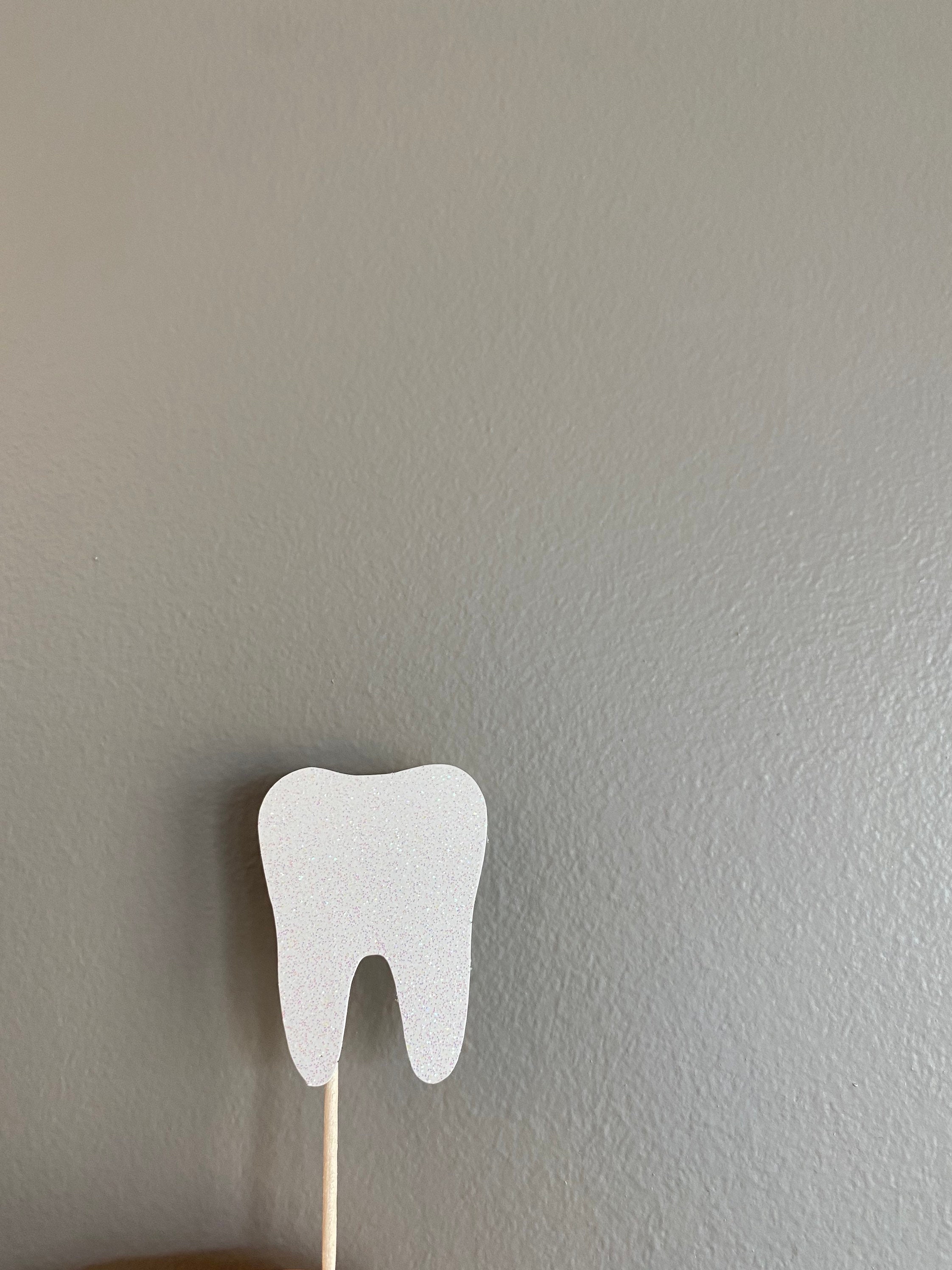 Tooth Cupcake Toppers Dentist Cupcake Toppers Dental - Etsy