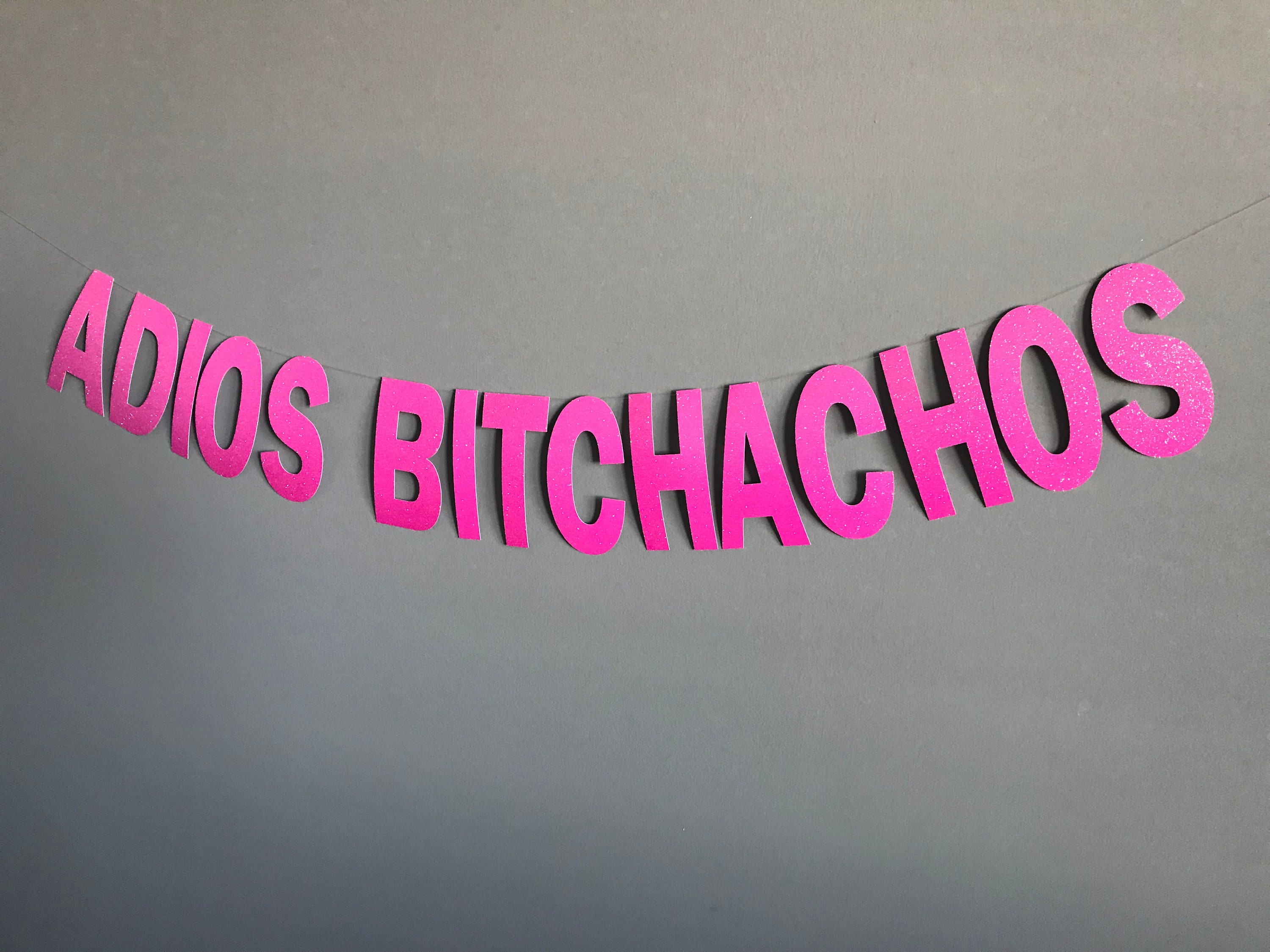 Adios Bitchachos Banner Fiesta Party Decorations Bunting - Etsy Canada