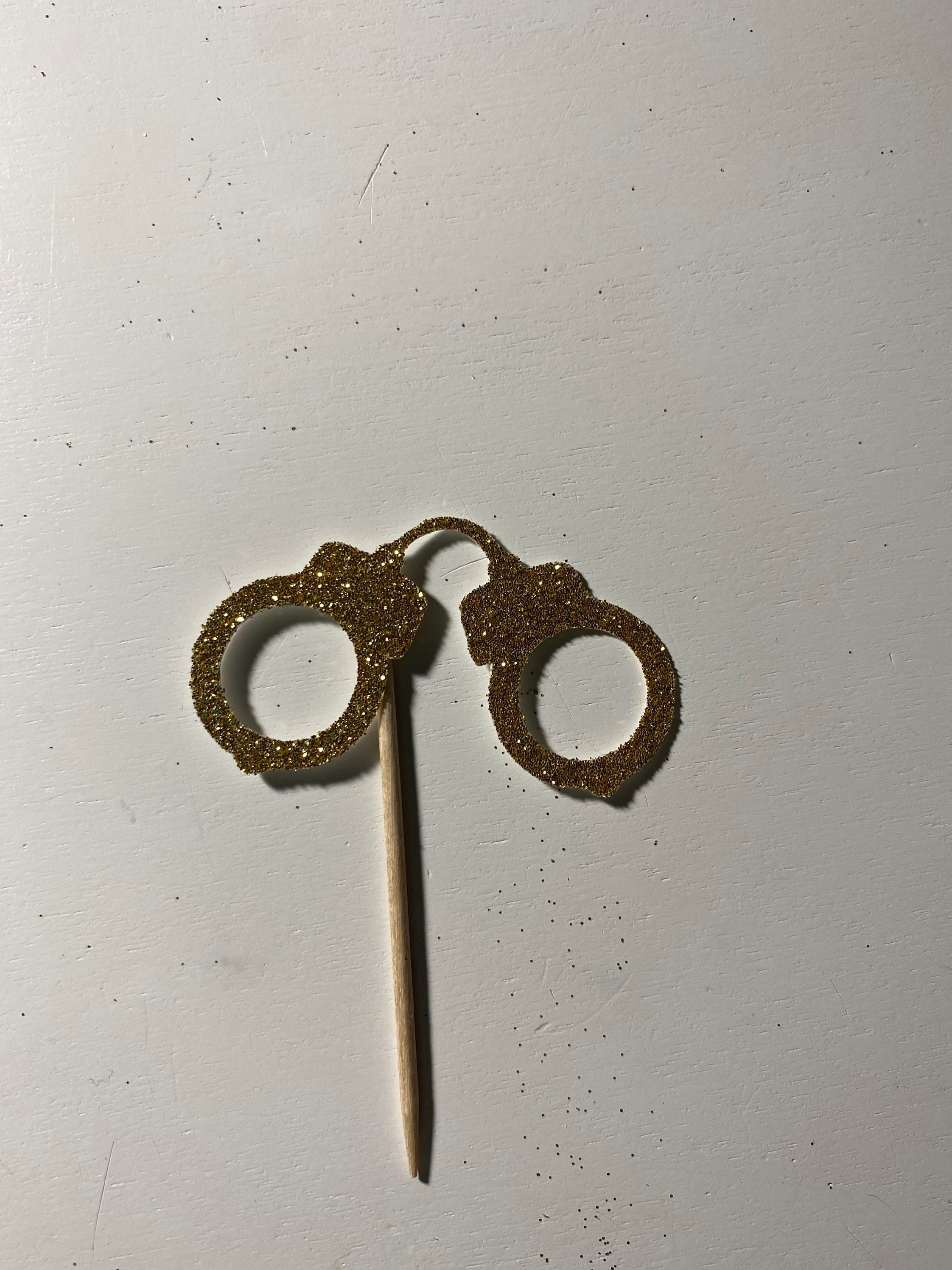 Handcuffs Cupcake Toppers, Police Party Decorations, Police Retirement ...