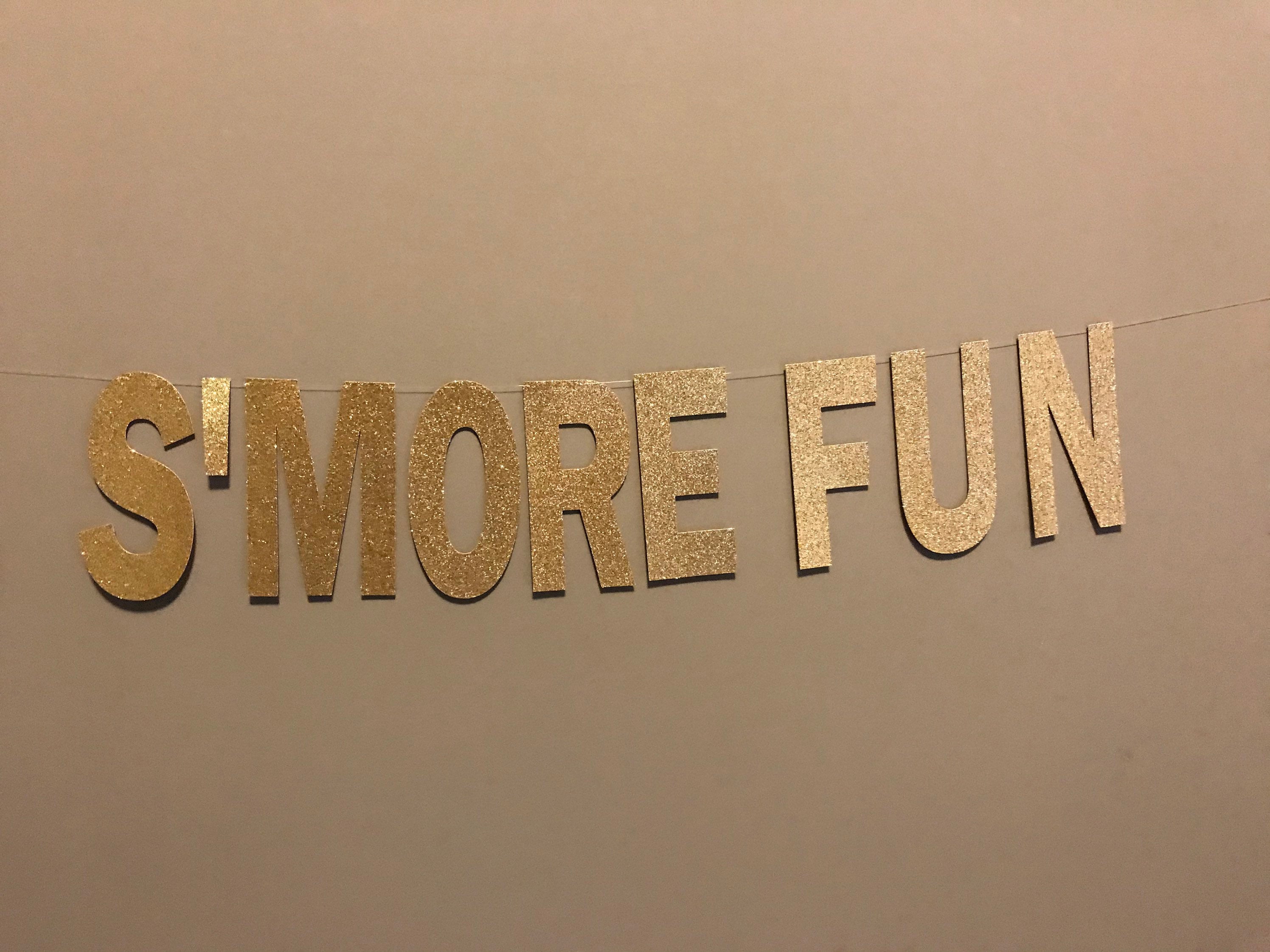 Let's Have S'More Fun banner funny party banner | Etsy