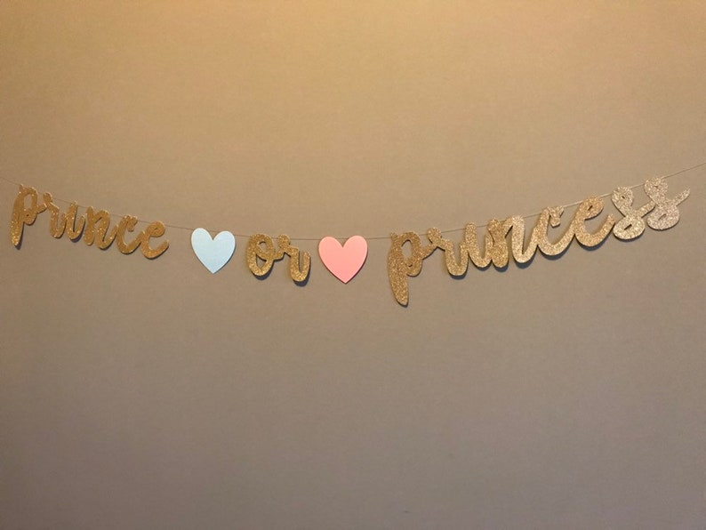 Prince or Princess Banner Prince or Princess Sign Prince - Etsy