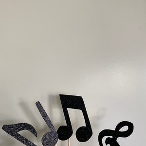 Music Cupcake Toppers, Musical Cupcake Toppers, Music Notes Cupcake ...