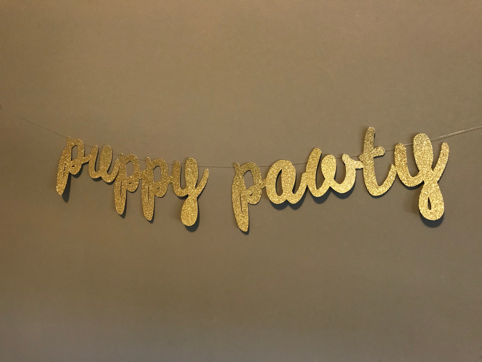 Lets Pawty Banner Dog Birthday Banner Dog Pawty Banner Dog - Etsy
