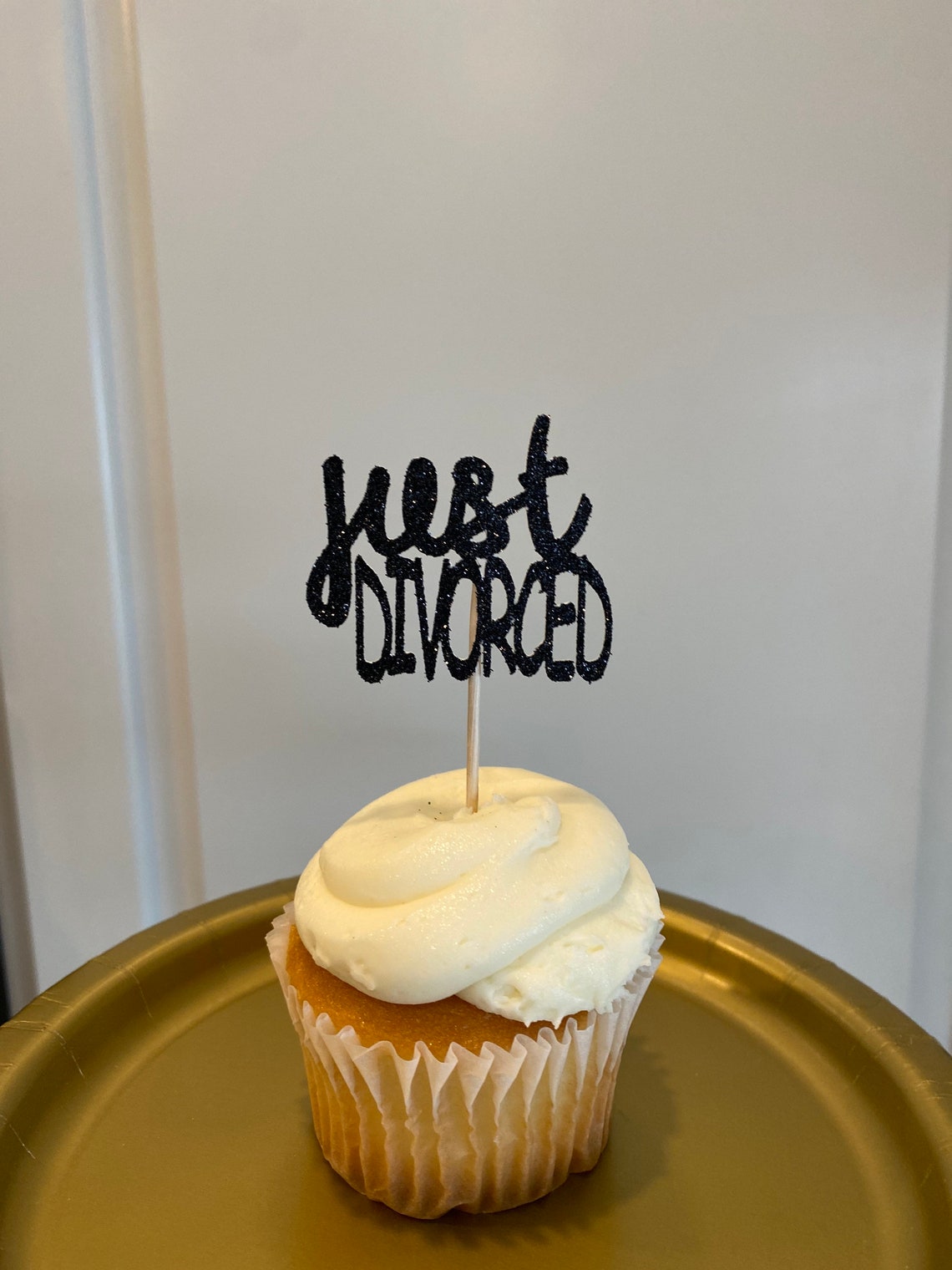 Just Divorced Cupcake Top Divorce Topper Divorce Cupcake | Etsy