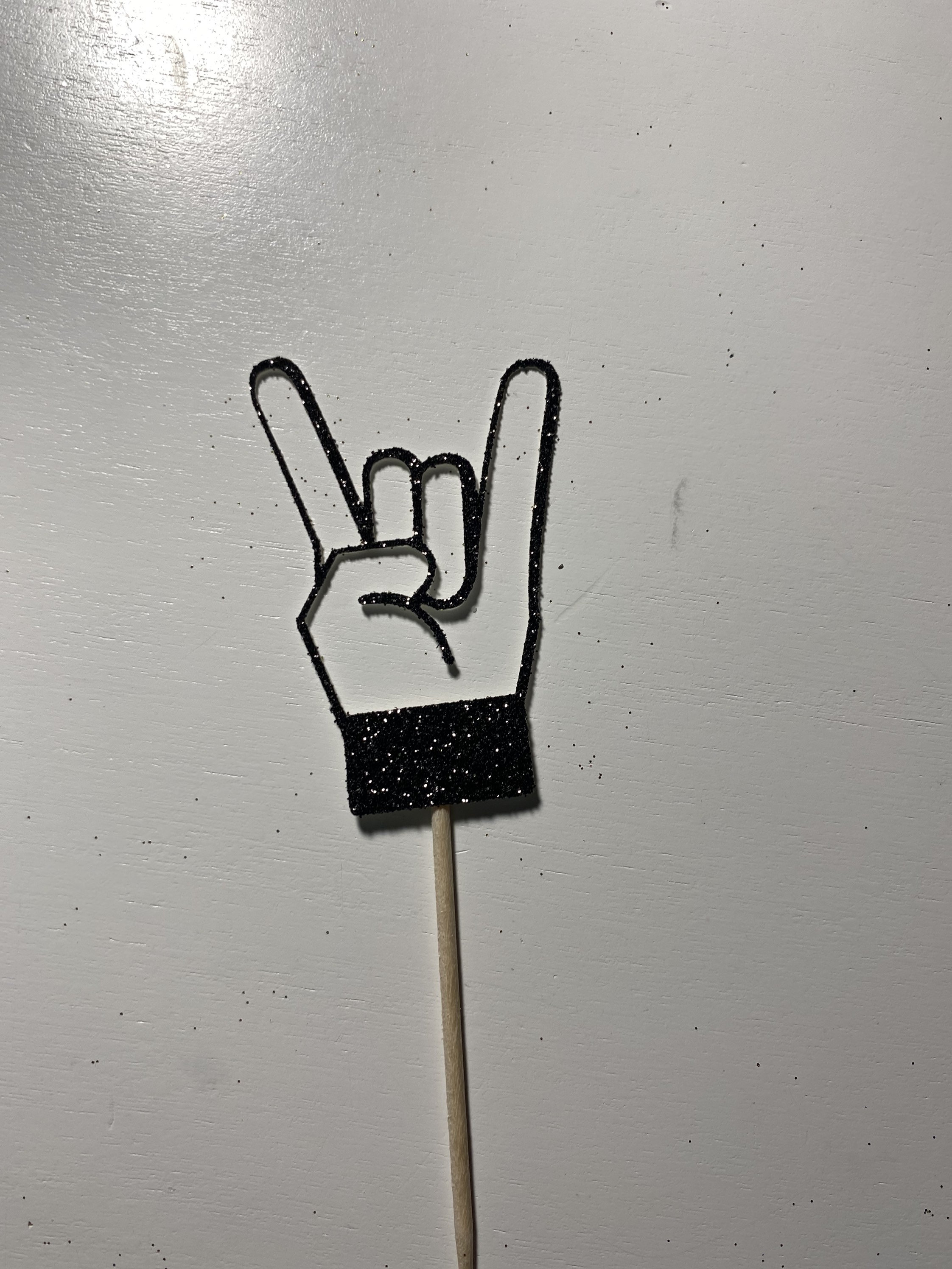 Rock Hand Cupcake Toppers: Music Party Decorations - Etsy