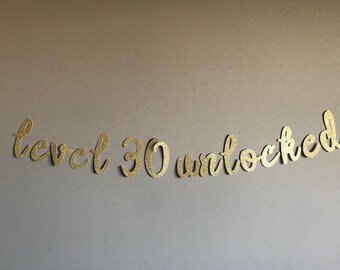 Level 30 Unlocked - Etsy