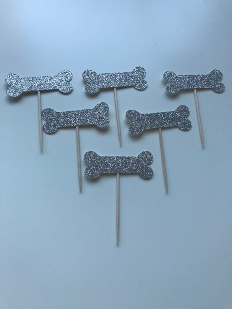 Paw Patrol Bone Cupcake Toppers: Puppy Birthday Party Decor - Etsy ...