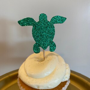 Turtle Cupcake Toppers, Seaturtle Tops, Turtle Cupcakes, Turtle Party ...