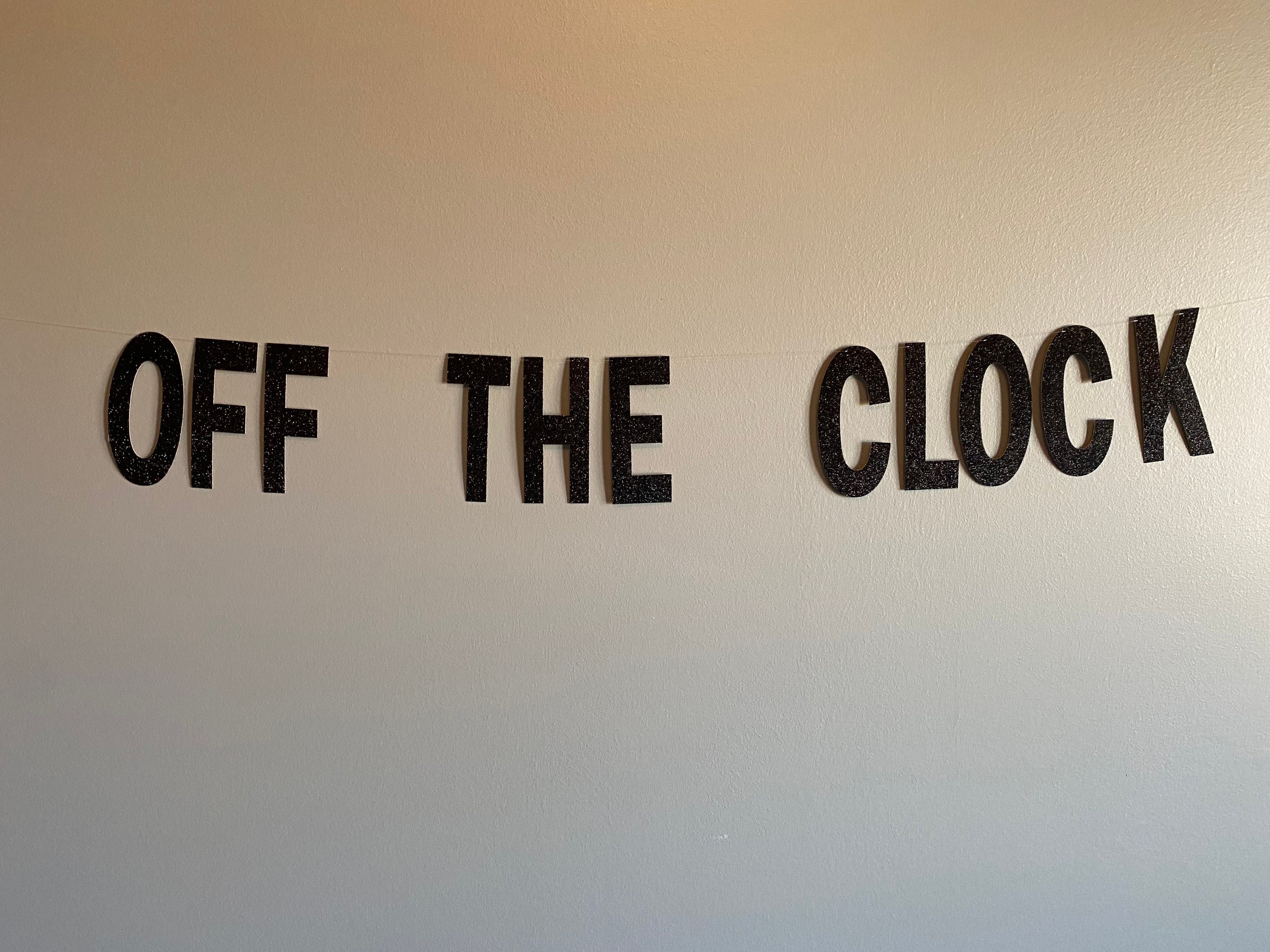 Off the Clock Banner Retirement Party Decorations Officially - Etsy