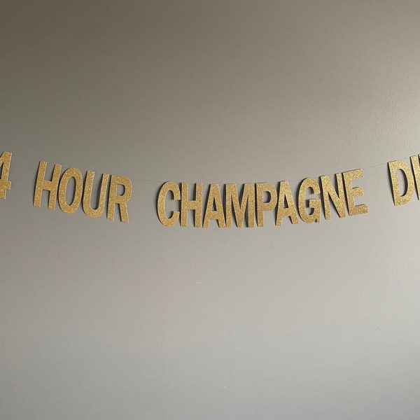 Champagne Banner - Etsy