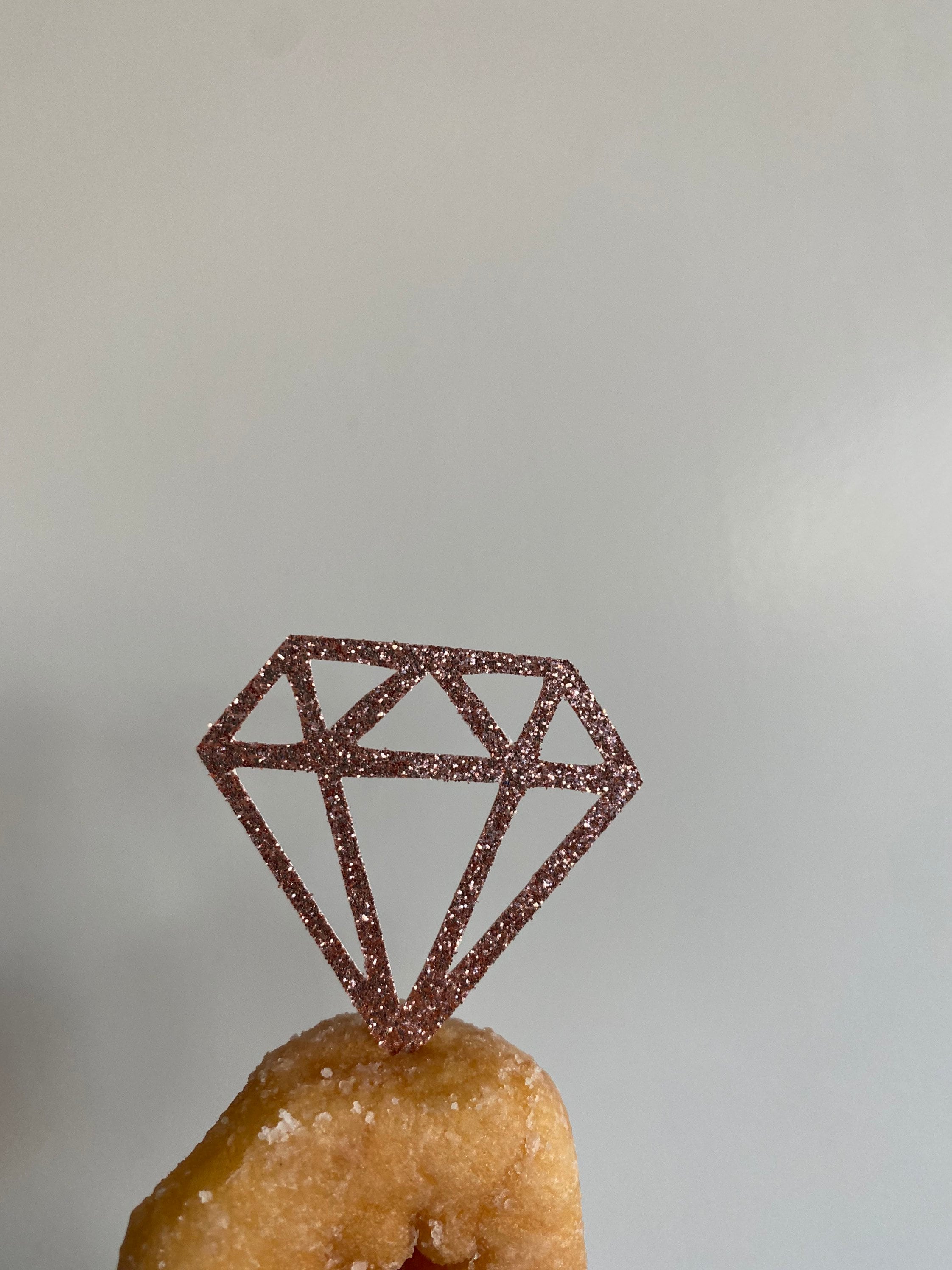 Ring Donut Topper Diamond Ring Donut Topper Cupcake Topper - Etsy