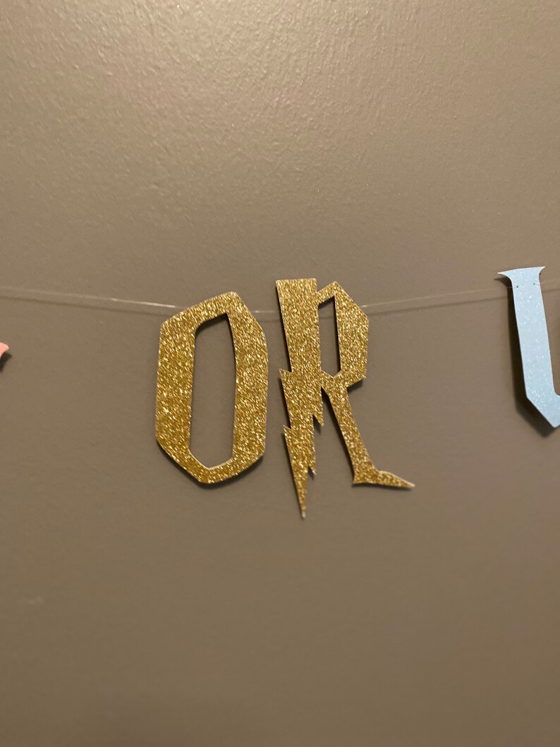 WITCH OR WIZARD Banner Witch or Wizard Wizard Party Potter - Etsy
