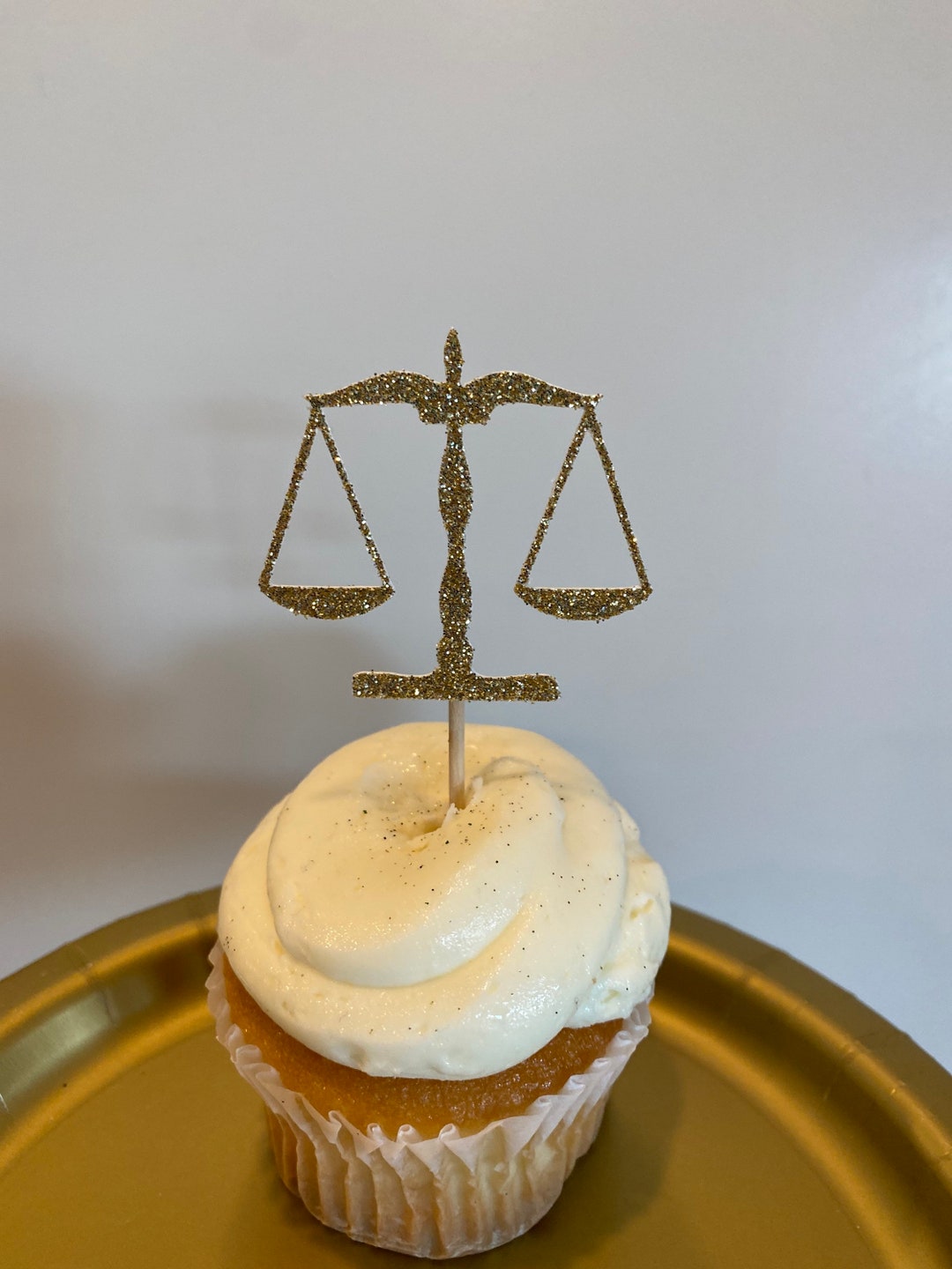 Scales of Justice Cupcake Toppers: Law School Graduation Party - Etsy