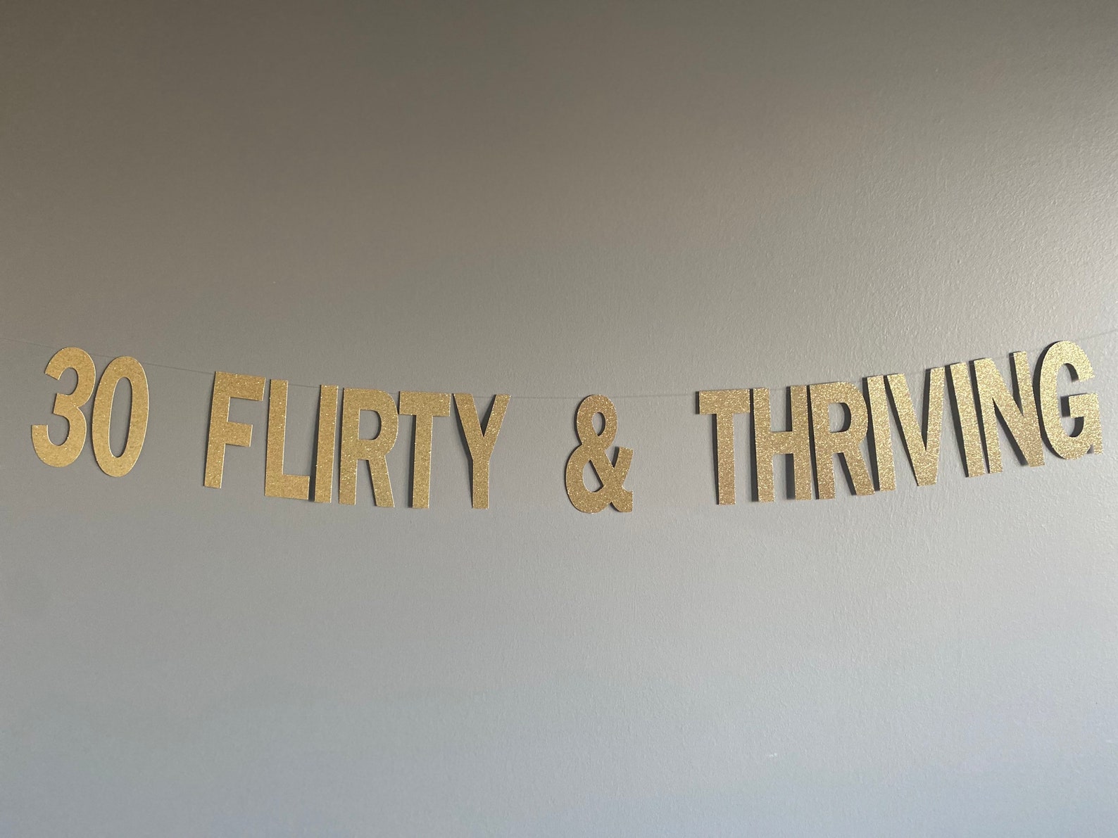 30th Birthday Decorations 30 Flirty and Thriving Banner 30th - Etsy