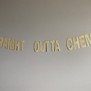 Straight Outta Chemo Banner: Glitter Cancer Survivor Party Decor - Etsy