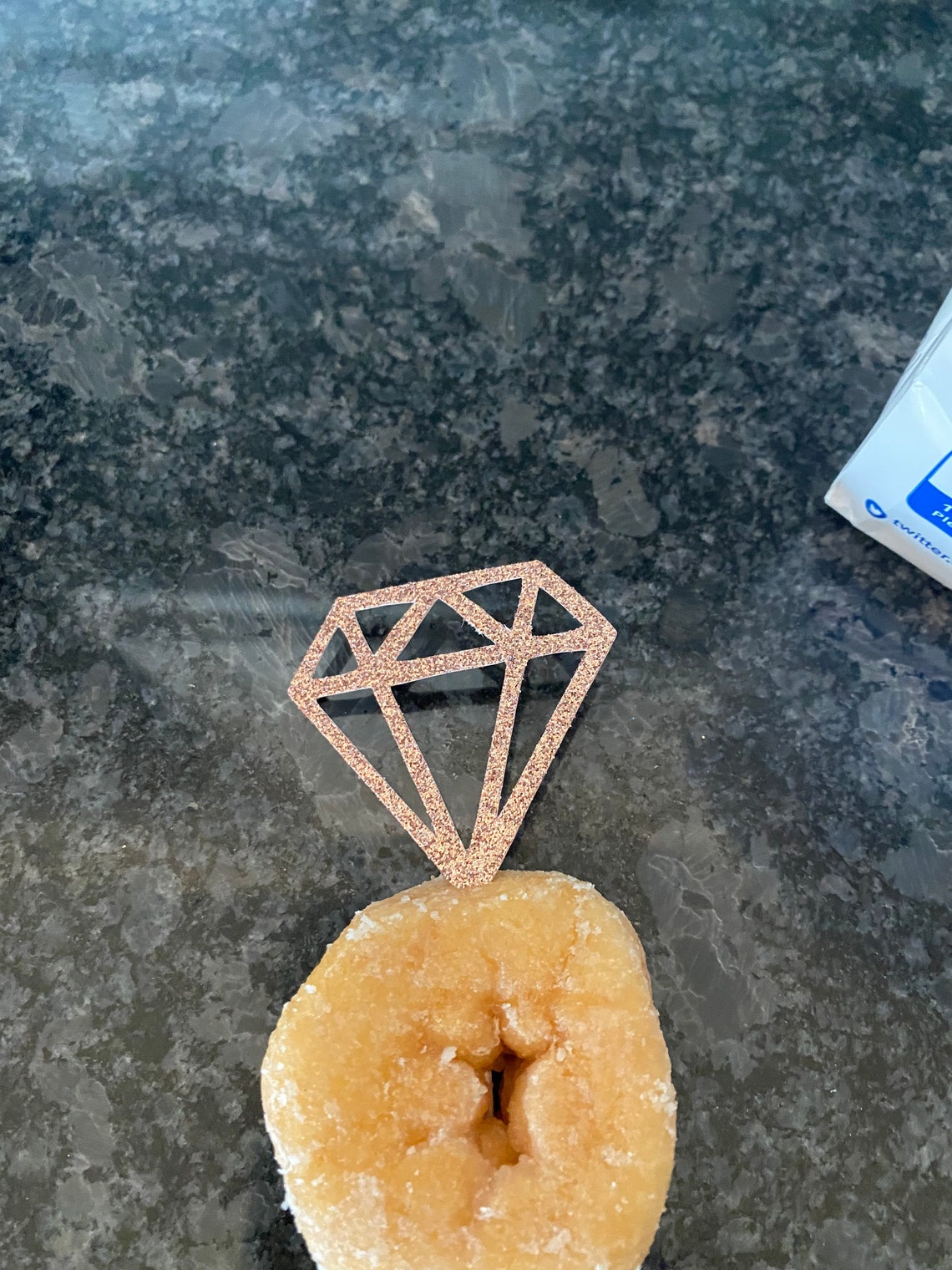 Ring Donut Topper Diamond Ring Donut Topper Cupcake Topper - Etsy