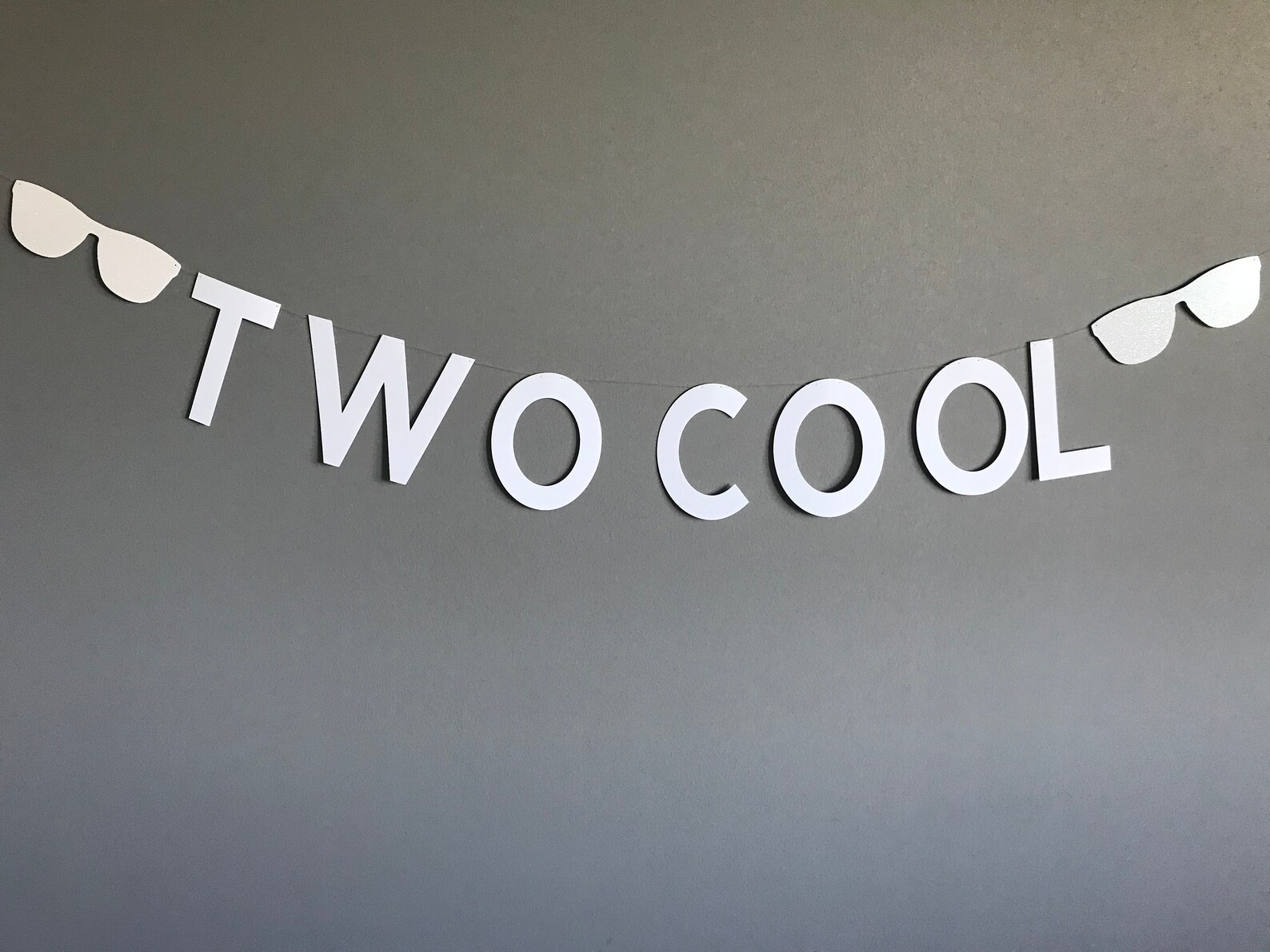 Two Cool Banner, Two Cool Birthday, Sunglasses Banner, Sunglasses Party ...