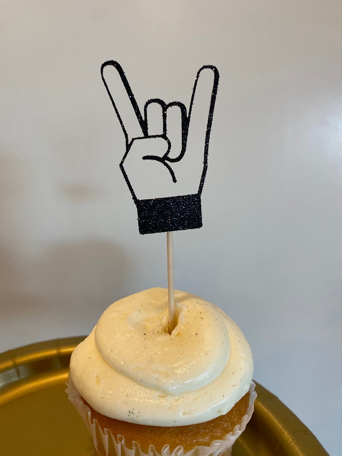 Rock Hand Cupcake Toppers Music Party Decorations Rock Star - Etsy