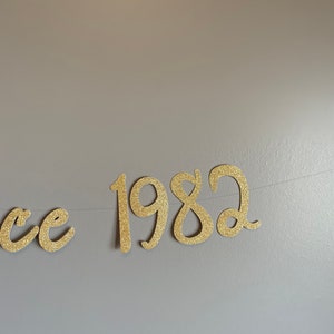 Awesome Since 1982 Banner Awesome Since 1982 40th Birthday - Etsy