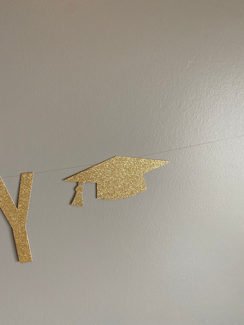 Big Degree Energy Glitter Graduation Banner: Funny Party Decor - Etsy