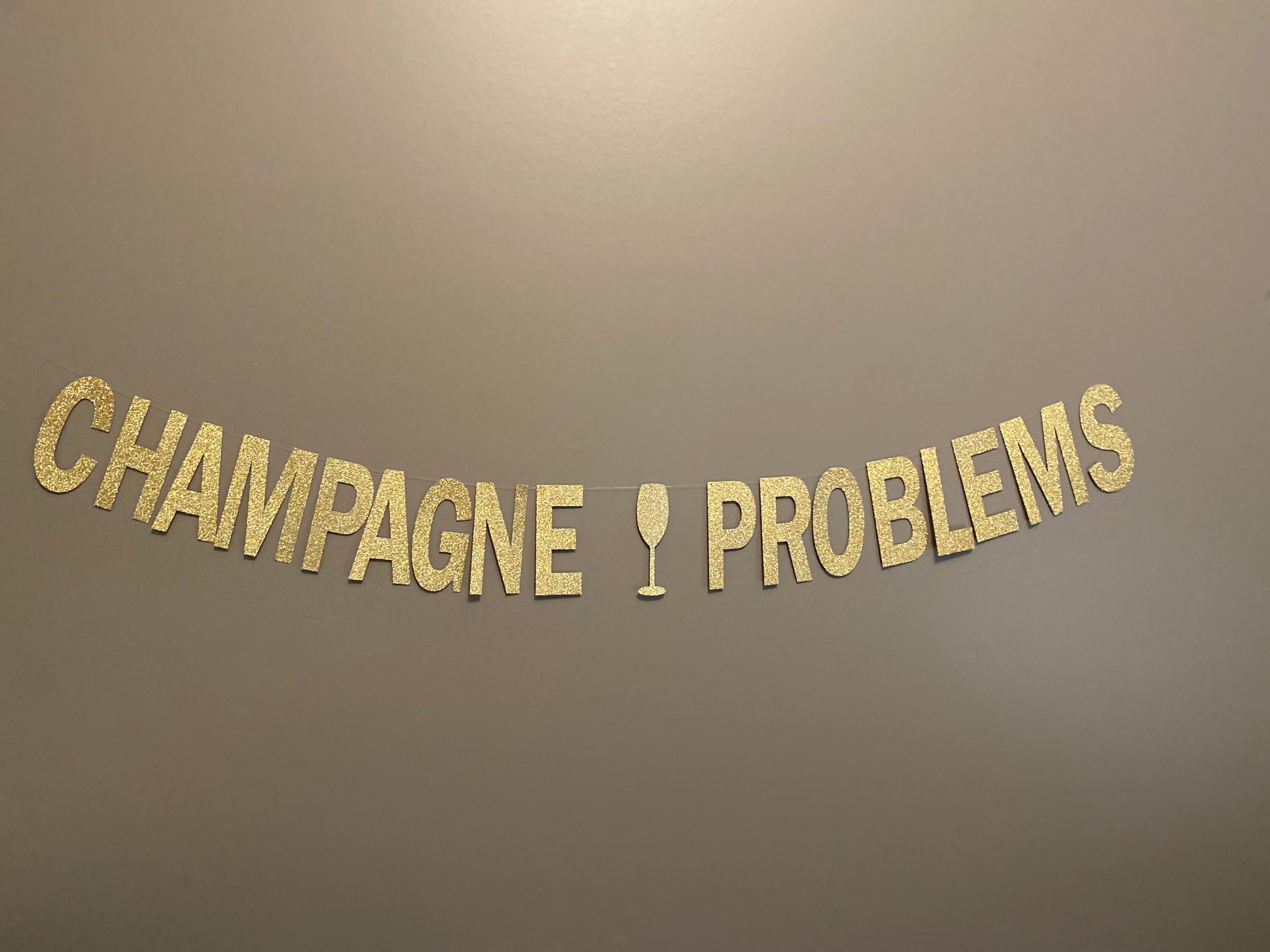 Champagne Problems Banner Champagne Problems Champagne - Etsy