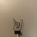 Rock Hand Cupcake Toppers, Music Party Decorations, Rock Star Cupcake ...