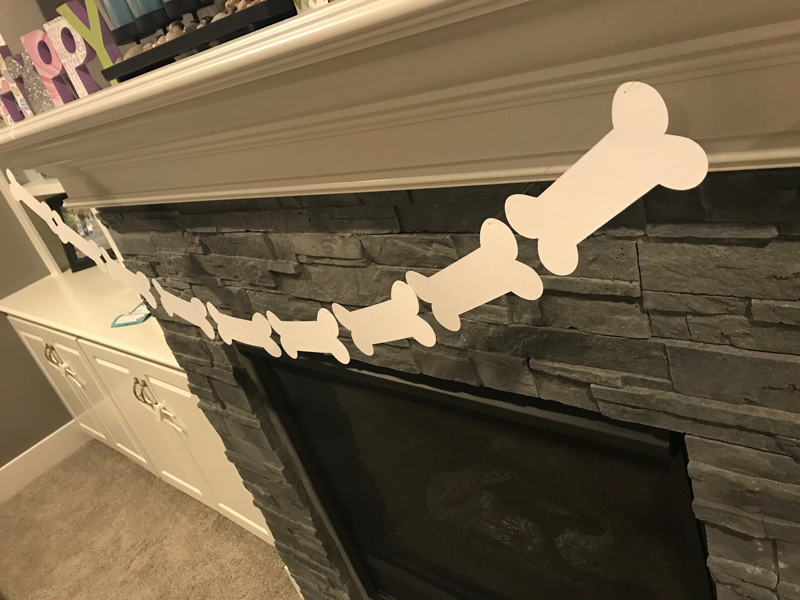 Puppy Party Dog Bone Garland Dog Theme Party Dog Bone | Etsy