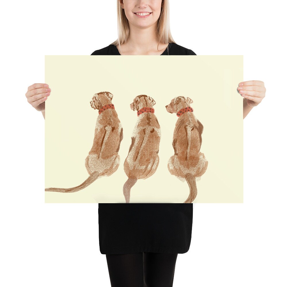 Rhodesian Ridgeback (giclée Fine Art Print) · Ridgeback Art · Rhodesian ...