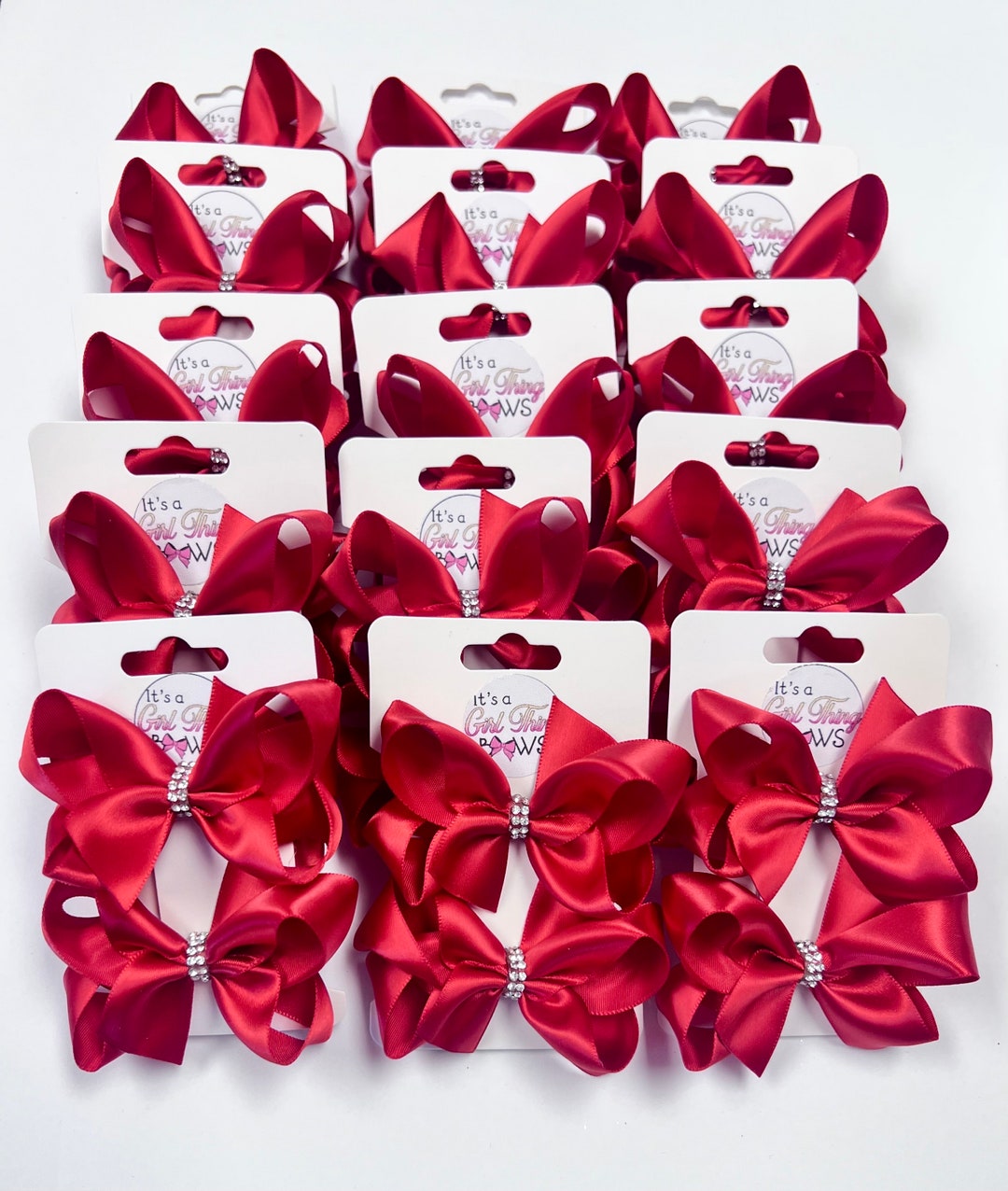 Red Satin Diamond Sets - Etsy
