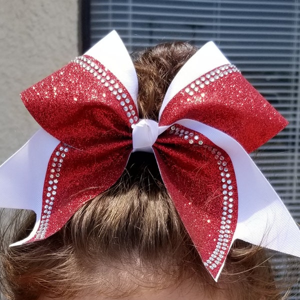 White Cheer Bow - Etsy