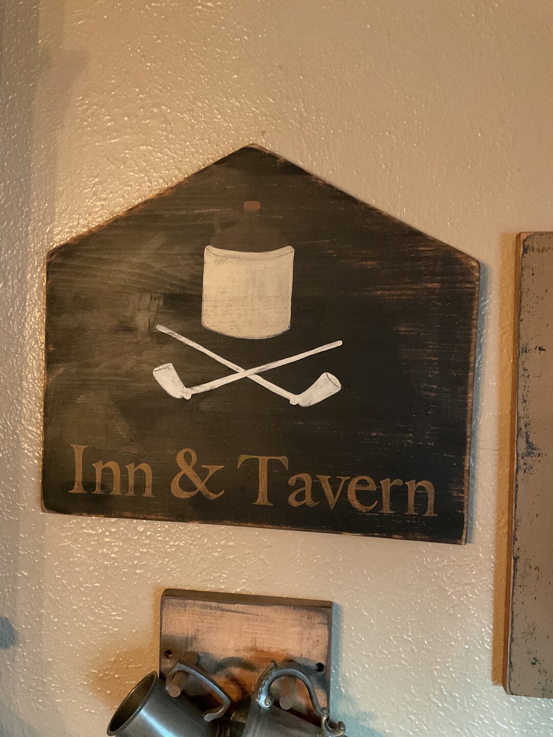 Primitive Colonial Style Inn & Tavern Sign - Etsy