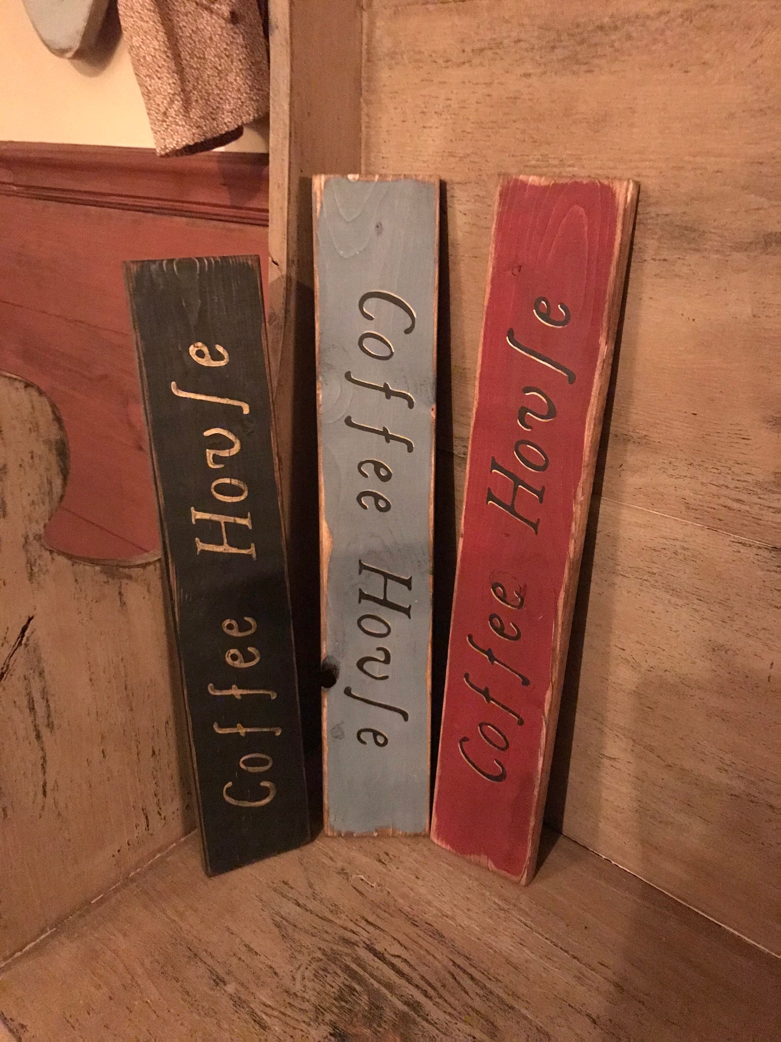 Primitive Colonial Coffee House Sign - Etsy