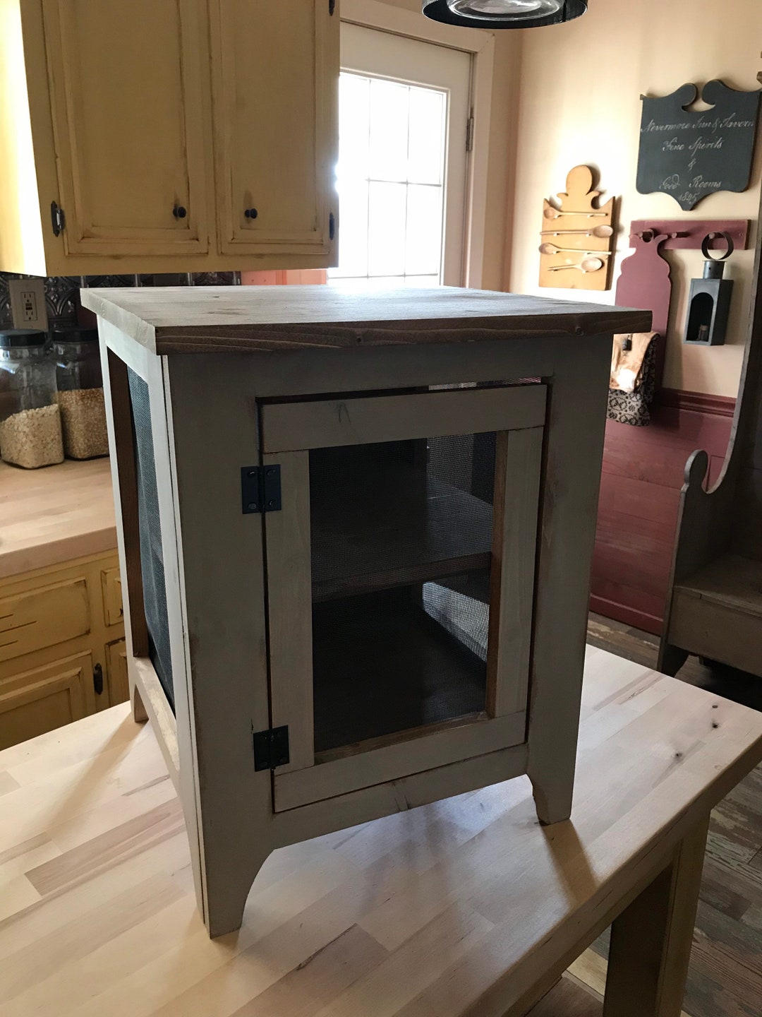 Primitive Countertop Pie Safe - Etsy
