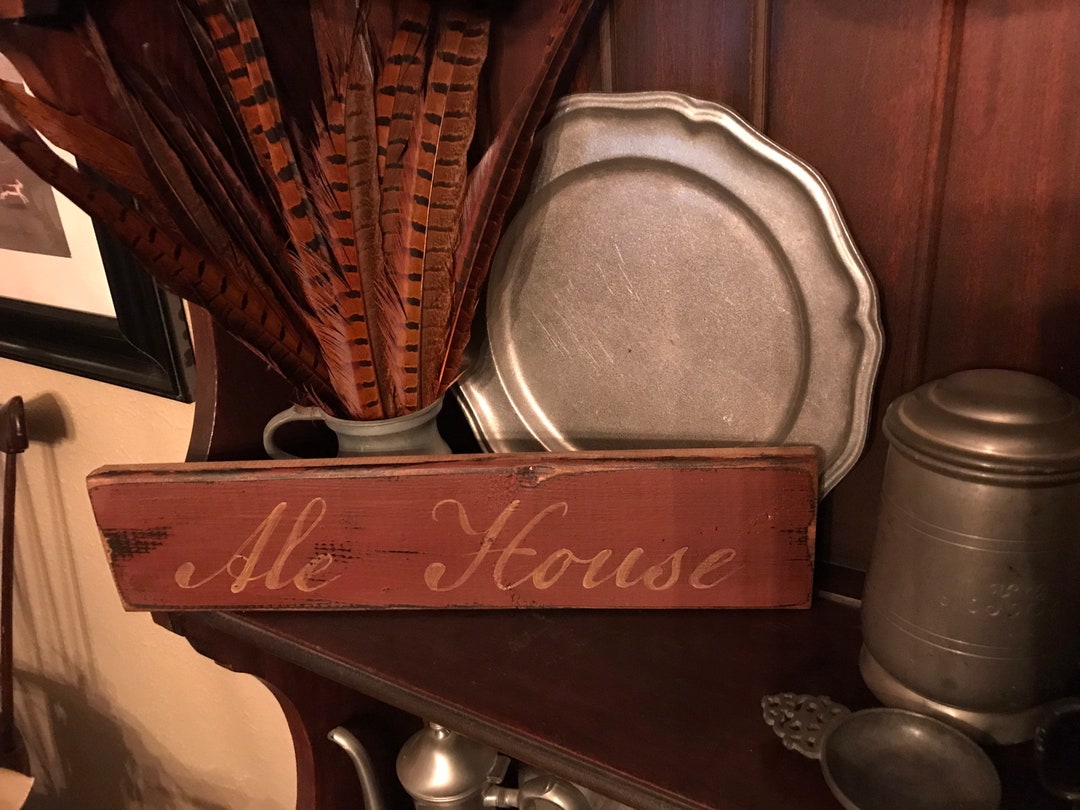 Primitive Colonial Ale House Sign - Etsy