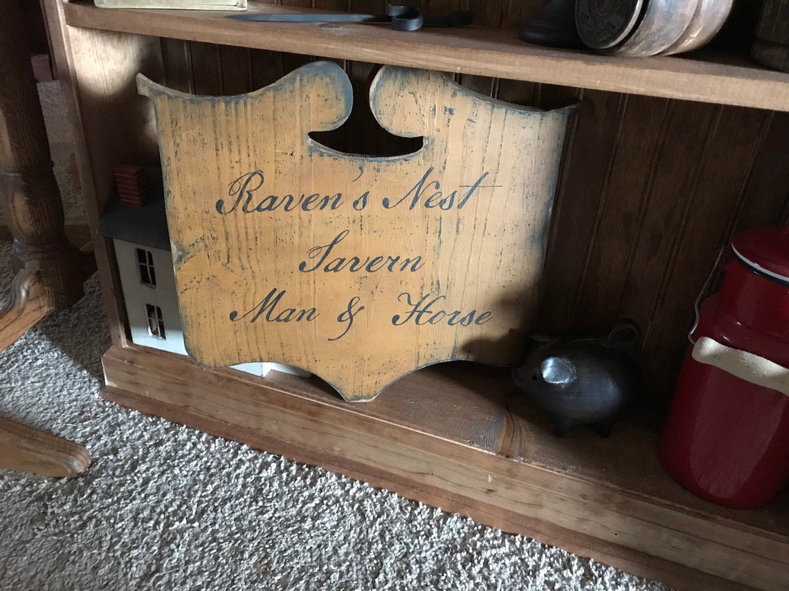 Primitive Colonial Tavern Style Sign - Etsy