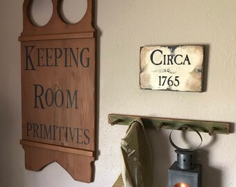 Primitive Colonial Style Vintage Distressed Bar Tavern Sign Eagle Flag ...