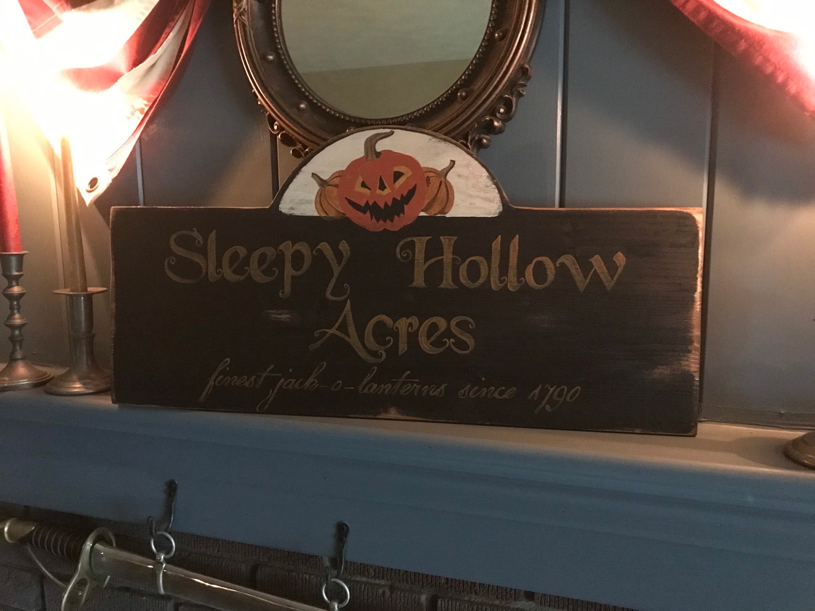 Primitive Sleepy Hollow Sign - Etsy