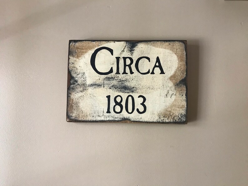 Primitive Colonial Circa Sign - Etsy