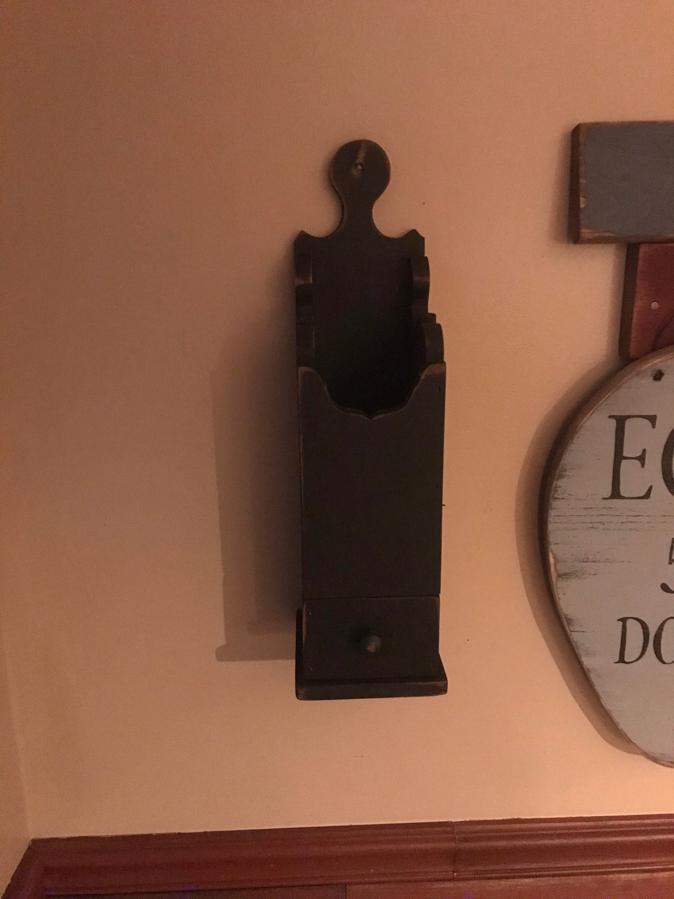 Primitive colonial style pipe box with faux drawer | Etsy