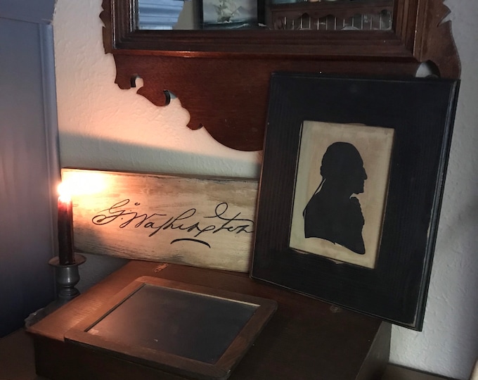 George Washington Signature Sign - Etsy
