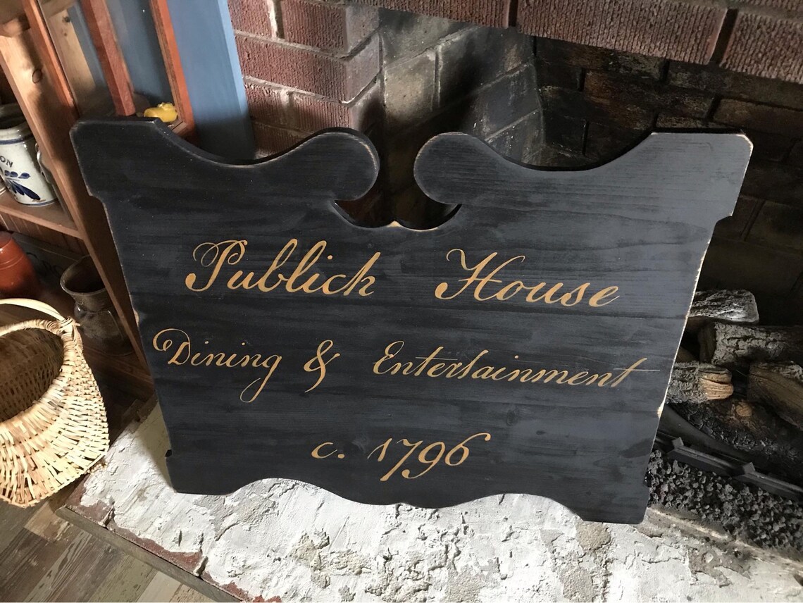Gorgeous Large Colonial Style Publick House Sign - Etsy