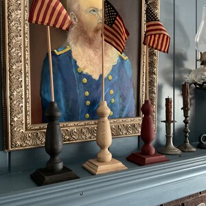 Primitive Colonial Single Flag Table Top Flag Holder - Etsy