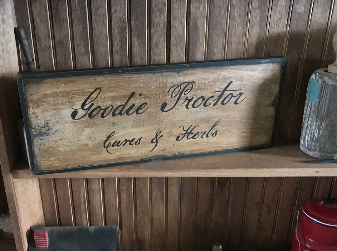 Primitive Colonial Style Goodie Proctor Sign. - Etsy